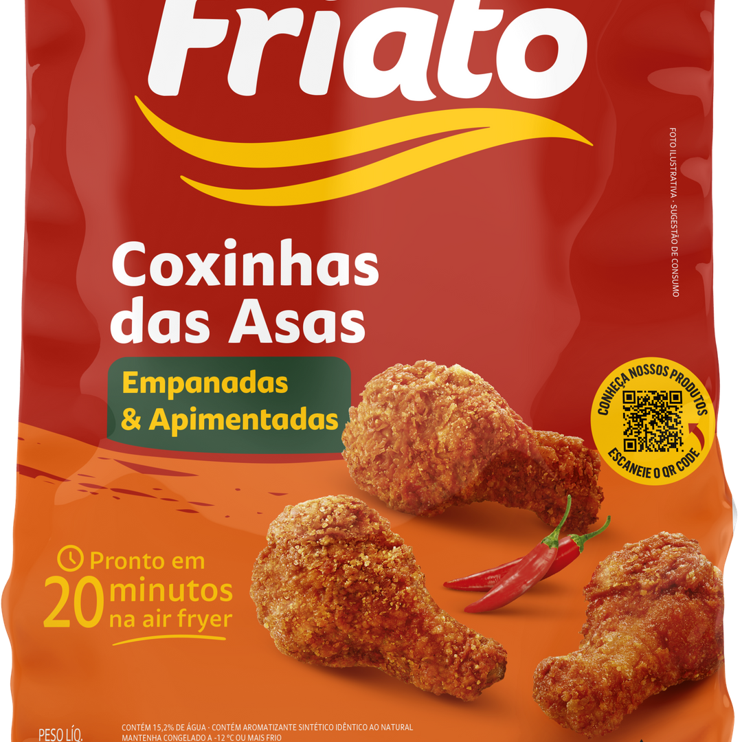Coxinhas das Asas Empanadas e Apimentadas (700g) - Friato Alimentos